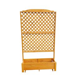 Kiehn-Holz Rankkasten 'Romantica' Holz honigbraun 120 x 210 x 38 cm