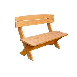 Kiehn-Holz Gartenbank 'M&uuml;nchen' Kiefernholz honigbraun 150 x 70 x 90 cm