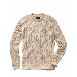 Mey & Edlich Mey & Edlich Herren Lockerer Zopf-Pullover Beige 100 % Baumwolle (bio)
