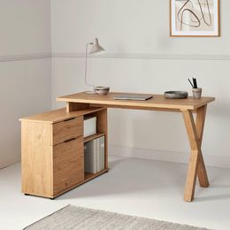 Pharao24.de PC Schreibtisch B&uuml;roschreibtisch in modernem Design mit einer Schublade