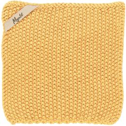 IB Laursen Topflappen Mynte gestrickt 22 x 22 cm, Wheat Straw
