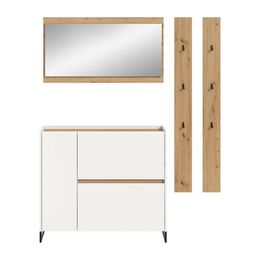 Pharao24.de Komplett Garderobe Garderobe Flur Mehrteiliges Set Viel Stauraum