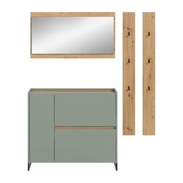 Pharao24.de Flurm&ouml;bel Dielen Sets Modernes Design Salbeigr&uuml;n