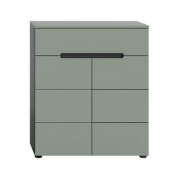 Pharao24.de Hochkommode Dielenkommode Modernes Design Integriertes Griffsystem