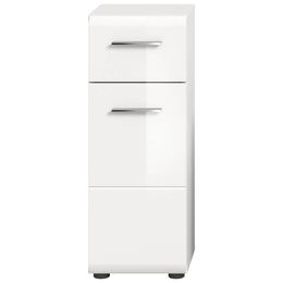 Pharao24.de Hochschrank Beistellschrank Bad Hochglanz mit Schubladen