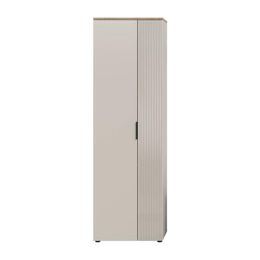 Pharao24.de Jackenschrank Flurschrank Kaschmir-Optik Vertikale Rillenfront