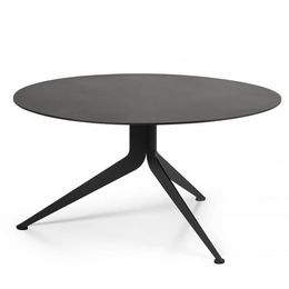 Pharao24.de Couchtisch Designercouchtisch in Schwarz mit Dreifu&szlig;gestell