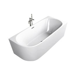 Sanotechnik Badewanne Porto, Wei&szlig;, Kunststoff, 170x75x60 cm, verst&auml;rkte Au&szlig;enw&auml;nde, Badezimmer, Baden & Duschen, Badewannen