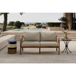 Ambia Garden Gartenbank, Akazie, Beige, Holz, Akazie, massiv, 1-Sitzer, 152x69x79.5 cm, FSC 100%, mit R&uuml;ckenlehne, Gartenm&ouml;bel, Gartenb&auml;nke