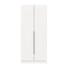 Pharao24.de Dreht&uuml;renschrank Schlafzimmerkleiderschrank wei&szlig; mit Sockel