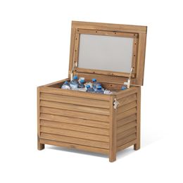 Tchibo - Dekorative Coolbox mit Flaschen&ouml;ffner - 66,5x45,5x51,5cm - hellgrau -