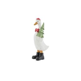 HOME STORY Deko Figur Gans wei&szlig; Polyresin (Kunstharz) Ma&szlig;e (cm): B: 11,5 H: 38,5 &raquo; M&ouml;bel Kraft