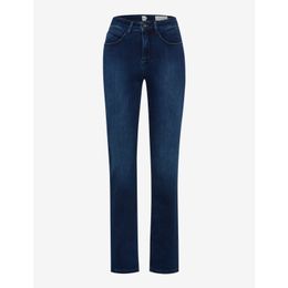 Brax Damen Five-Pocket-Hose Style CAROLA USED REGULAR BLUE, denim blau regular, Gr. 34