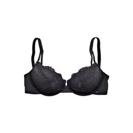 Lascana Push-up-BH schwarz Gr. 85C. Mit Herausnehmbaren Kissen und mit B&uuml;gel
