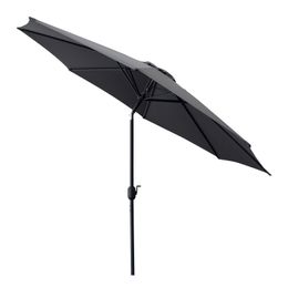 DEGAMO Marktschirm Aluminium 300cm knickbar, mit Kurbel, Material Bezug 100% Polyester, Gewicht 6kg