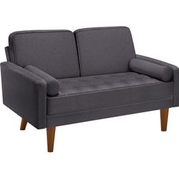 TecTake&reg; Sofa, 2-Sitzer, 300 kg belastbar, abnehmbare, waschbare Bez&uuml;ge, 135 x 76 x 85 cm