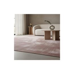 Kurzflorteppich Waschbar LECH, einfarbig, Rosa, 80 x 250 cm