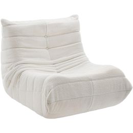 TecTake&reg; Relaxsessel, mit Boucl&eacute;-Bezug, rutschfeste Unterseite, 95 x 100 x 75 cm