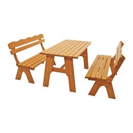 DEGAMO Garnitur FREITAL 3-teilig 150cm, Kiefer