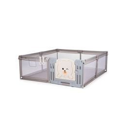 Chipolino Laufstall Amico Set Spielmatte 180 x 200 cm Halteringe T&uuml;re ab 1 Jahr beige