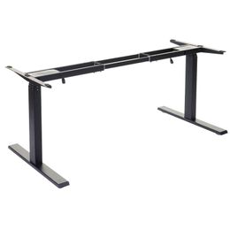 Gestell MCW-D40, variables Tischgestell f&uuml;r Schreibtisch, elektrisch h&ouml;henverstellbar Memory 29kg ~ schwarz