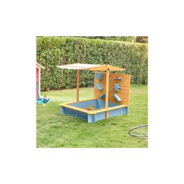 Home Deluxe Sandkasten mit &Uuml;berdachung SANDY - Holz/Grau