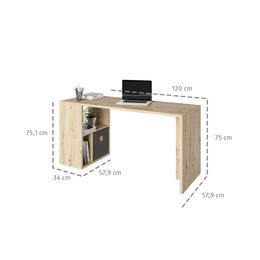 Roba Set &raquo;Fortuna&laquo; - 75,1x34x57,9cm - braun -