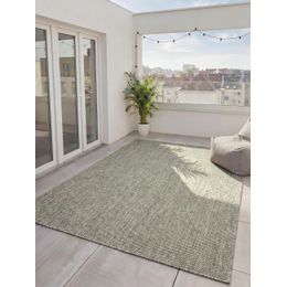 benuta Basic In- & Outdoor-Teppich Iowa Dunkelgrau 120x170 cm - Teppich f&uuml;r Balkon, Terrasse & Garten