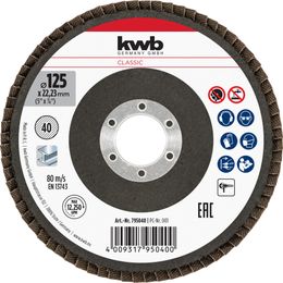 kwb Lamellenschleifteller Korund &Oslash; 125 mm K40