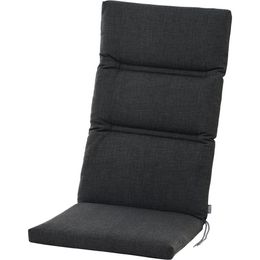 siena GARDEN Hochlehner-Auflage 'Comfort' anthrazit 48 x 120 x 6 cm