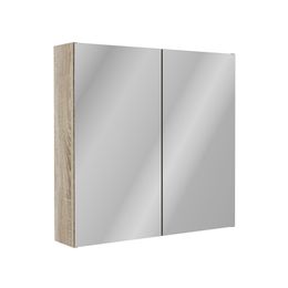 Fackelmann Spiegelschrank 'Compact Line' braun 70 x 68 x 15,6 cm