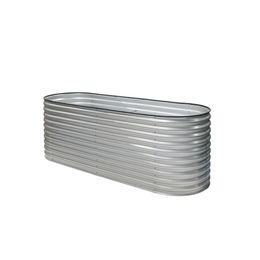 WESTMANN Hochbeet 'Oval Grow Faster' silbern Metall 80 x 240 x 82 cm