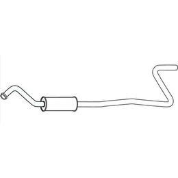 VEGAZ Mittelschalld&auml;mpfer fs768 f&uuml;r Ford