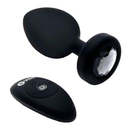 b-Vibe Vibrating Jewel Plug - XXL, 12,2 cm