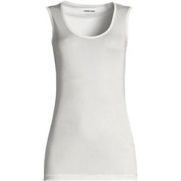 LANDS' END Seidentop f&uuml;r Damen in Plus-Gr&ouml;&szlig;e, Damen, size: plus, Elfenbein, Seide, by Lands' End