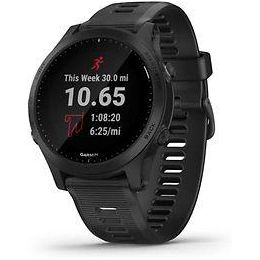 Garmin Forerunner 945 schwarz am Silikonarmband schwarz