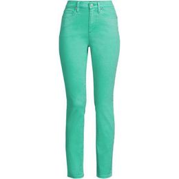 LANDS' END Slim Fit &Ouml;ko Jeans High Waist f&uuml;r Damen, Damen, size: regular, Gr&uuml;n, Elasthan/Baumwoll-Mischung/Polyester-Mischung, by Lands' End