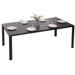 Alu-Esstisch MCW-N40, Tisch Bistrotisch Gartentisch Balkontisch, wetterfest 180x80cm ~ anthrazit