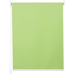 Rollo MCW-D52, Fensterrollo Seitenzugrollo Jalousie, Sonnenschutz Verdunkelung blickdicht 60x230cm ~ hellgr&uuml;n