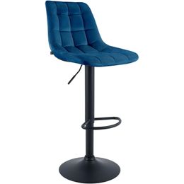 CLP Barhocker h&ouml;henverstellbar Mapun, Barstuhl 360&deg; drehbar, gepolstert mit Metallgestell f&uuml;r K&uuml;che, Theke, Bar und Lounge