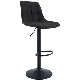 CLP Barhocker h&ouml;henverstellbar Mapun, Barstuhl 360&deg; drehbar, gepolstert mit Metallgestell f&uuml;r K&uuml;che, Theke, Bar und Lounge