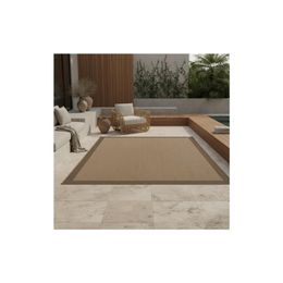 KADIMA DESIGN Teppich Outdoor ARLBERG in Beige, in Jute-Optik, aus Polypropylen, 80 x 150 cm