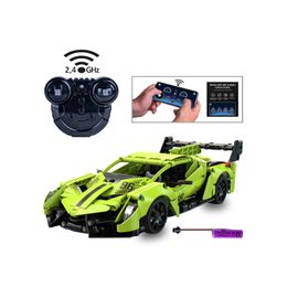Jamara-402937 CaDA Phantom Ghost 1:14 gr&uuml;n 2,4GHz Bricks