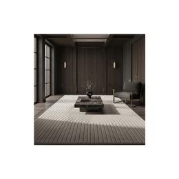 KADIMA DESIGN Outdoorteppich ENGADIN, im Skandi-Stil mit 3D-Design, Creme, 160 x 230 cm