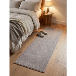 KADIMA DESIGN Kurzflorteppich MAIN, einfarbig, Beige, 80 x 250 cm