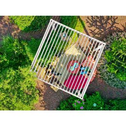 Pergoline Trumpf Pergola Alu Stahl 3 m x 4 m wei&szlig;