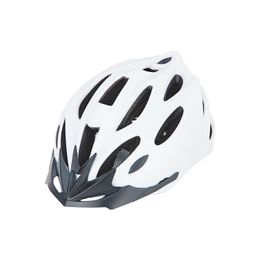 Prophete Erwachsenen-Fahrradhelm, Inmold, Gr&ouml;&szlig;e: 55-58 cm, 240 g, Farbe: wei&szlig; mit Reflexstreifen