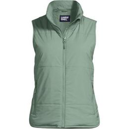 LANDS' END Leichte verstaubare Steppweste f&uuml;r Damen, Damen, size: regular, Gr&uuml;n, Nylon-Mischung, by Lands' End