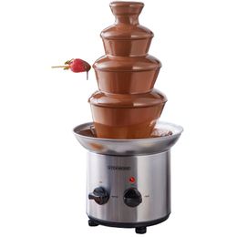 Steinborg Edelstahl Schokoladenbrunnen 4-Etagen 1250g Kapazit&auml;t 190W