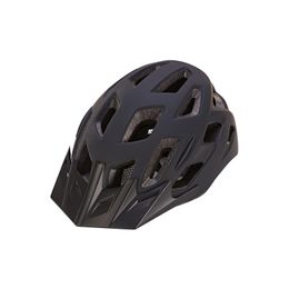 Prophete Fahrradhelm, sto&szlig;feste Hartschaum-Innenschale, mit LED-Licht und Reflektionsstreifen, Gr&ouml;&szlig;e: 58-61 cm, Farbe: schwarz
